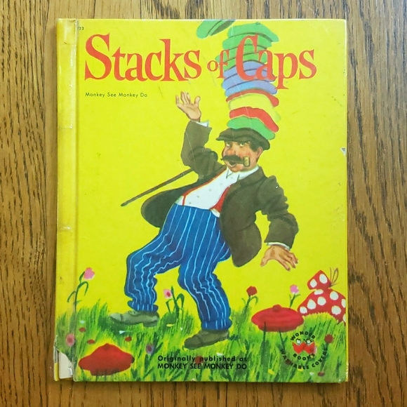 Other | Vintage 4s Stacks Of Caps Hardcover Childrens Book | Poshmark